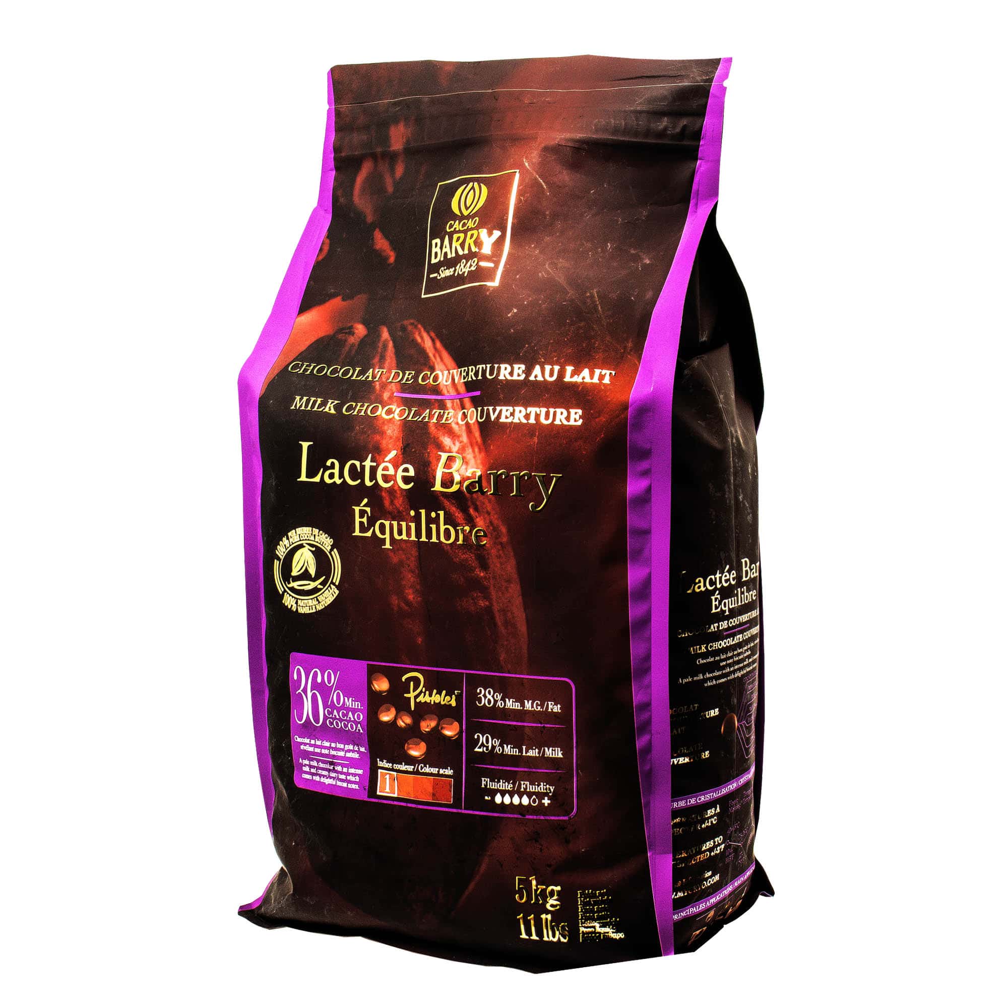 Cacao Barry Lactee Barry 35.3% Milk Chocolate Pistoles | Food Related