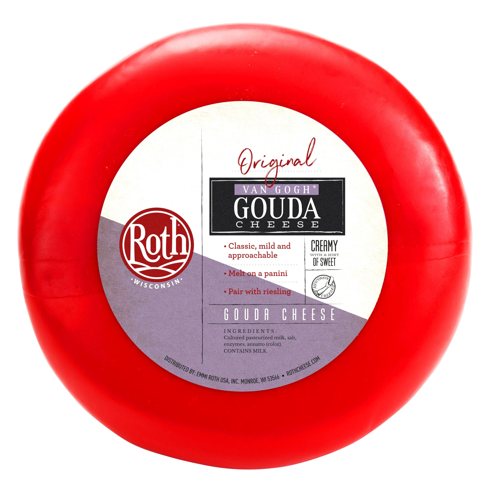 Gouda Red Wax Wheel by Roth | Food Related