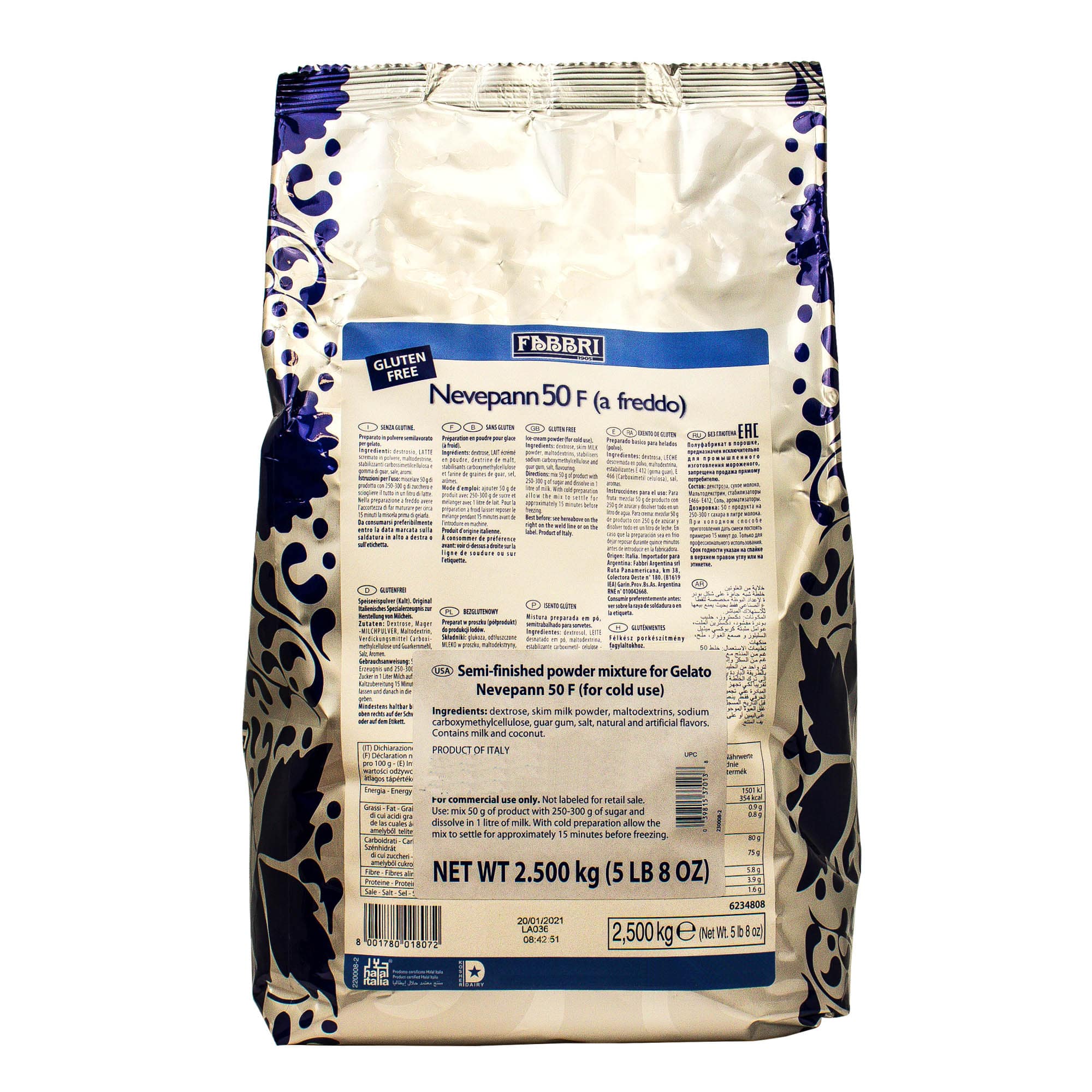 Gelato Base Nevepann 50F by Fabbri | Food Related