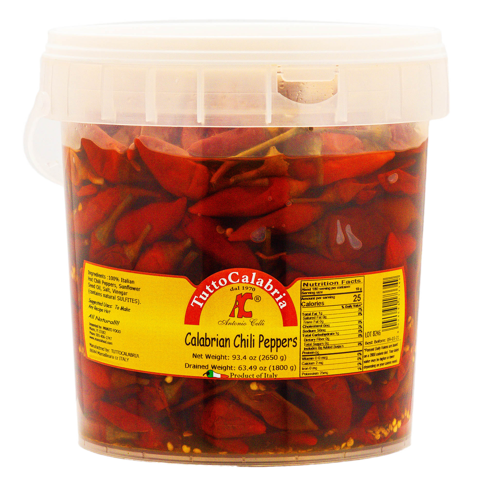 Short Size Spicy Calabrian Peppers in Oil by Tutto Calabria | Food Related