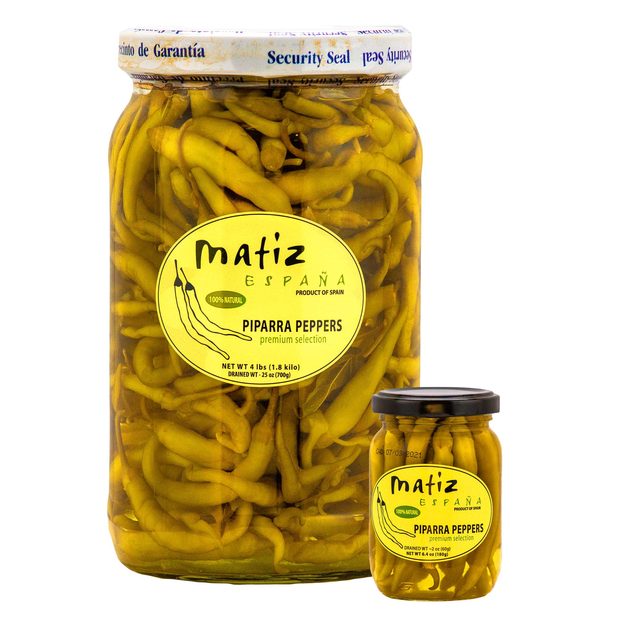 Yellow Piparra Peppers in Brine by Matiz | Food Related